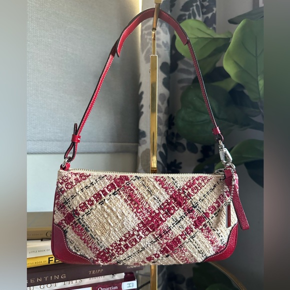 Coach | Bags | Coach Tweed Plaid Mini Shoulder Bag | Poshmark